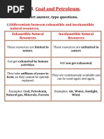 Coal and Petroleum Class 8 Ncert | PDF | Fuels | Petroleum