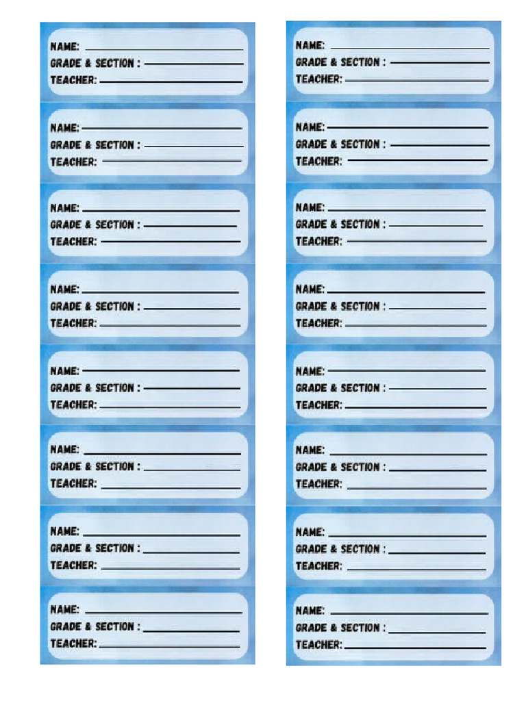 Name Grade Section Teacher A4 | PDF