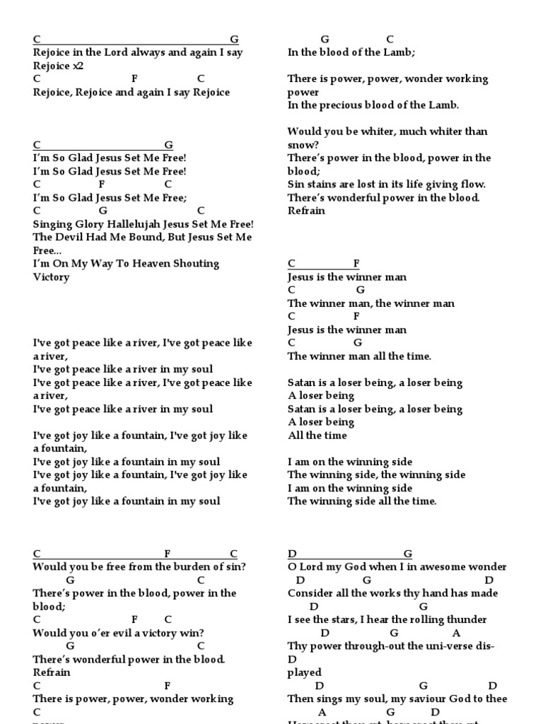 Christian Praise & Worship Songs With Chords | Thou