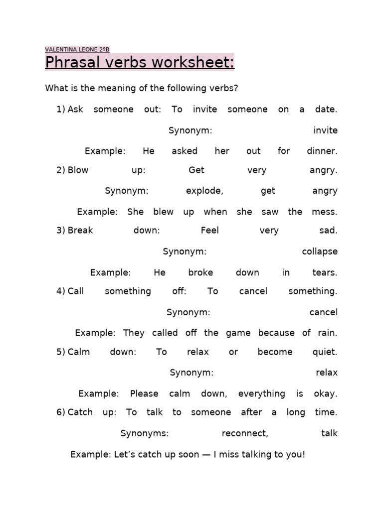 Valentina Leone - Phrasal Verbs | PDF | Chess | Chess Theory