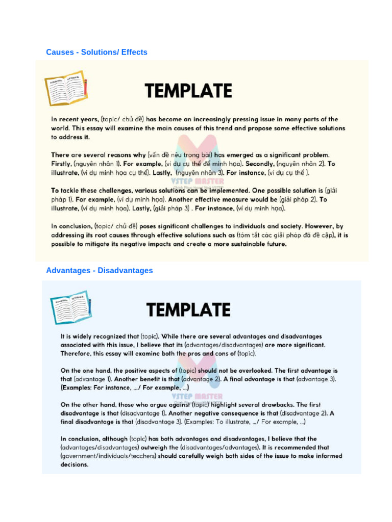 IE Writing Template | PDF