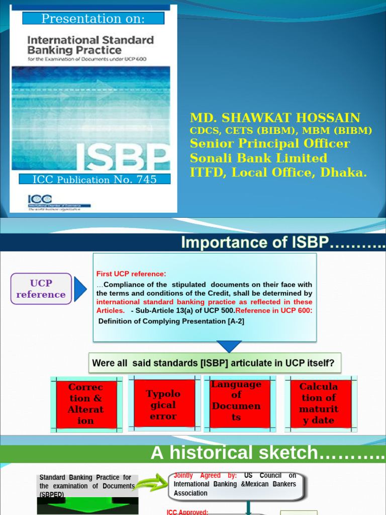 Presentation On ISBP | PDF | Receipt
