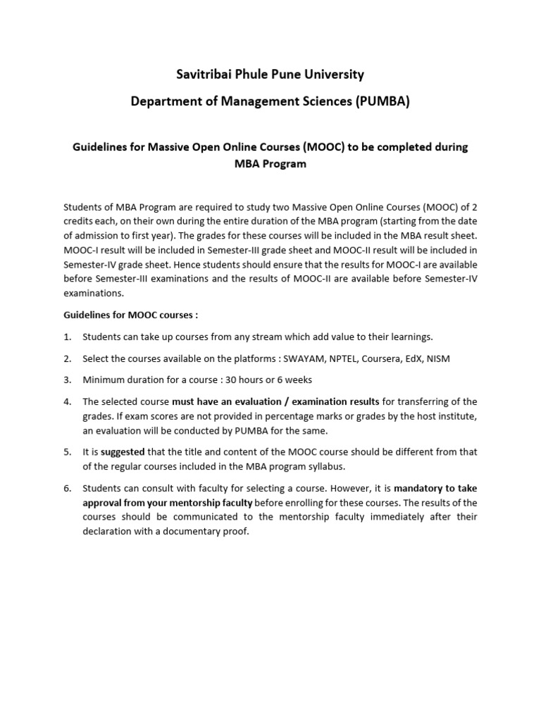 Guidelines for MOOCs | PDF