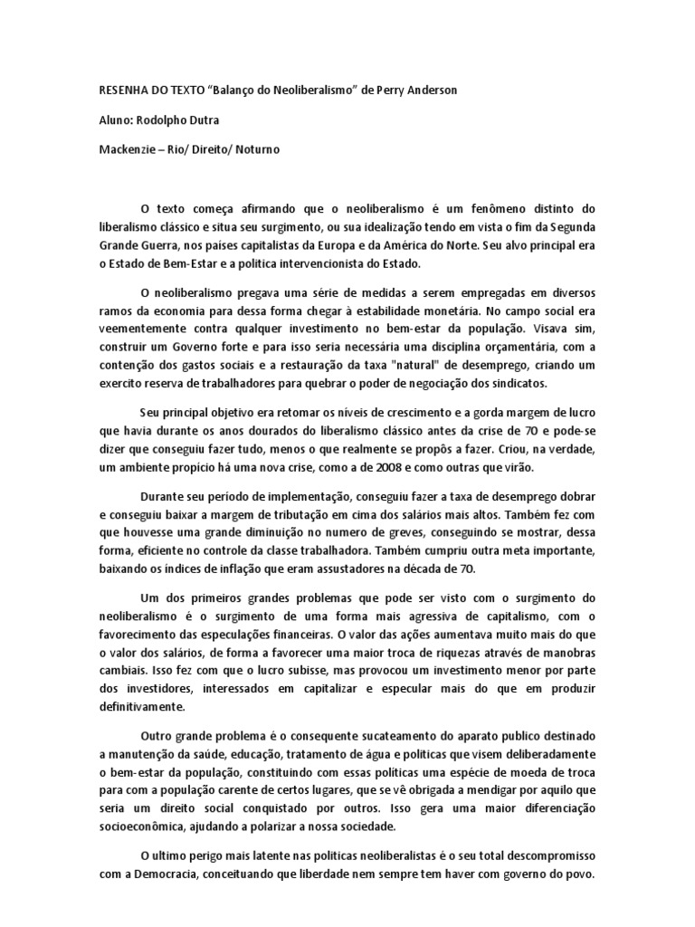 Resenha Do Texto