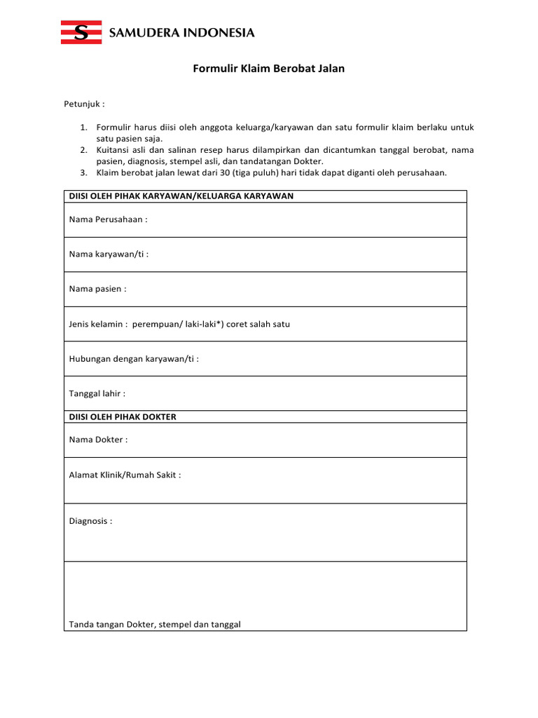 Form Rawat Jalan | PDF