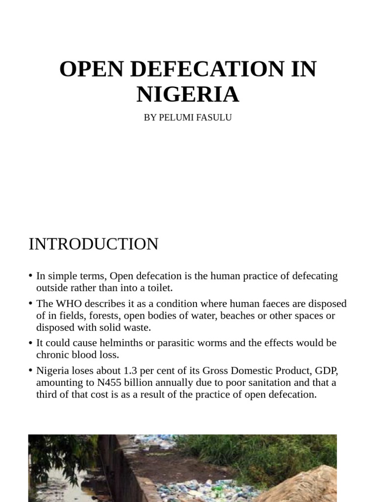 Tackling Open Defecation in Nigeria | PDF
