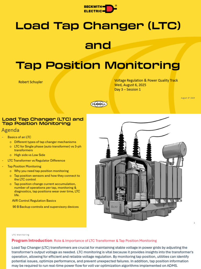 LTC and Tap Position Monitoring Overview | PDF | Transformer ...