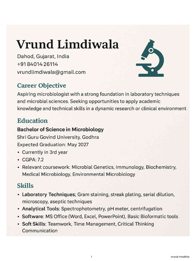 Vrund Resume | PDF