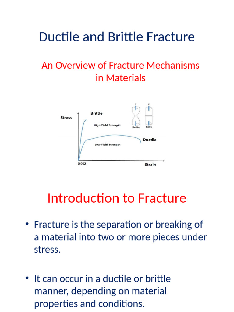 Ductile vs. Brittle Fracture Overview | PDF