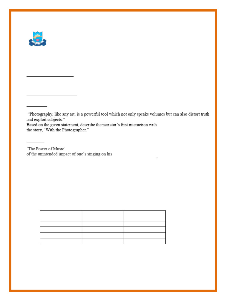 Project Work For Icse 2026 | PDF