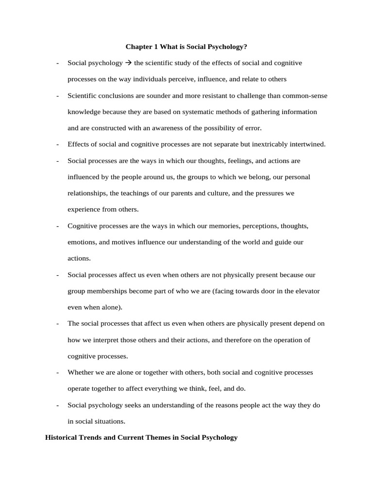Understanding Social Psychology Basics | PDF | Social Psychology ...
