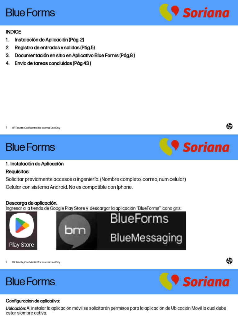 Guía de Uso de Blue Forms | PDF | Informática | Software