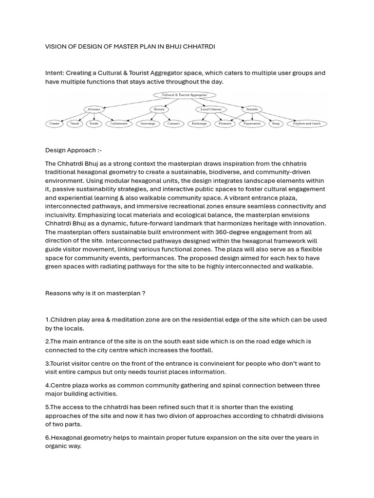 Vision of Design of Master Plan in Bhuj Chhatrdi | PDF | Natural ...