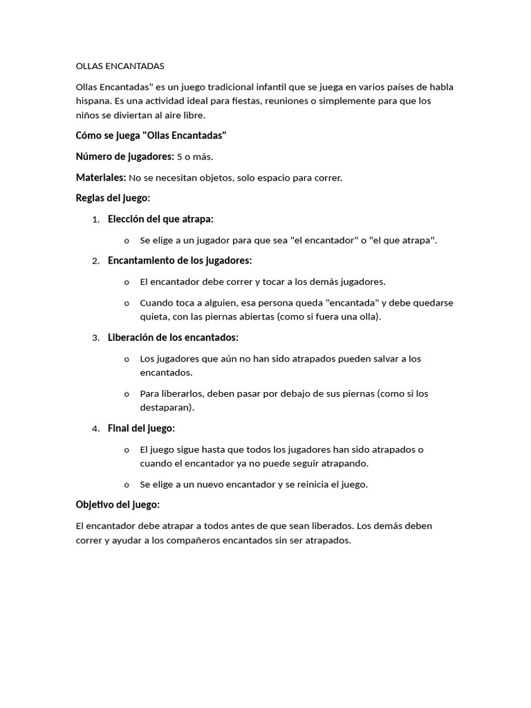 Ollas Encantadas | PDF