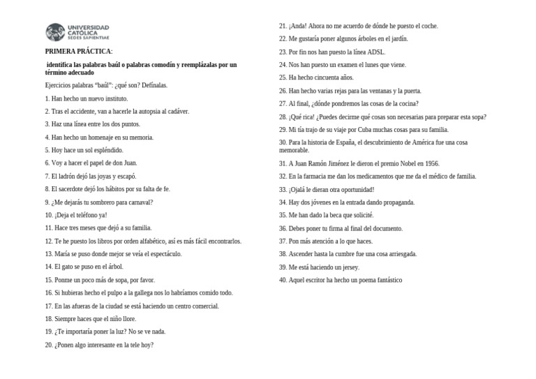 Primera Práctica Dirigida | PDF