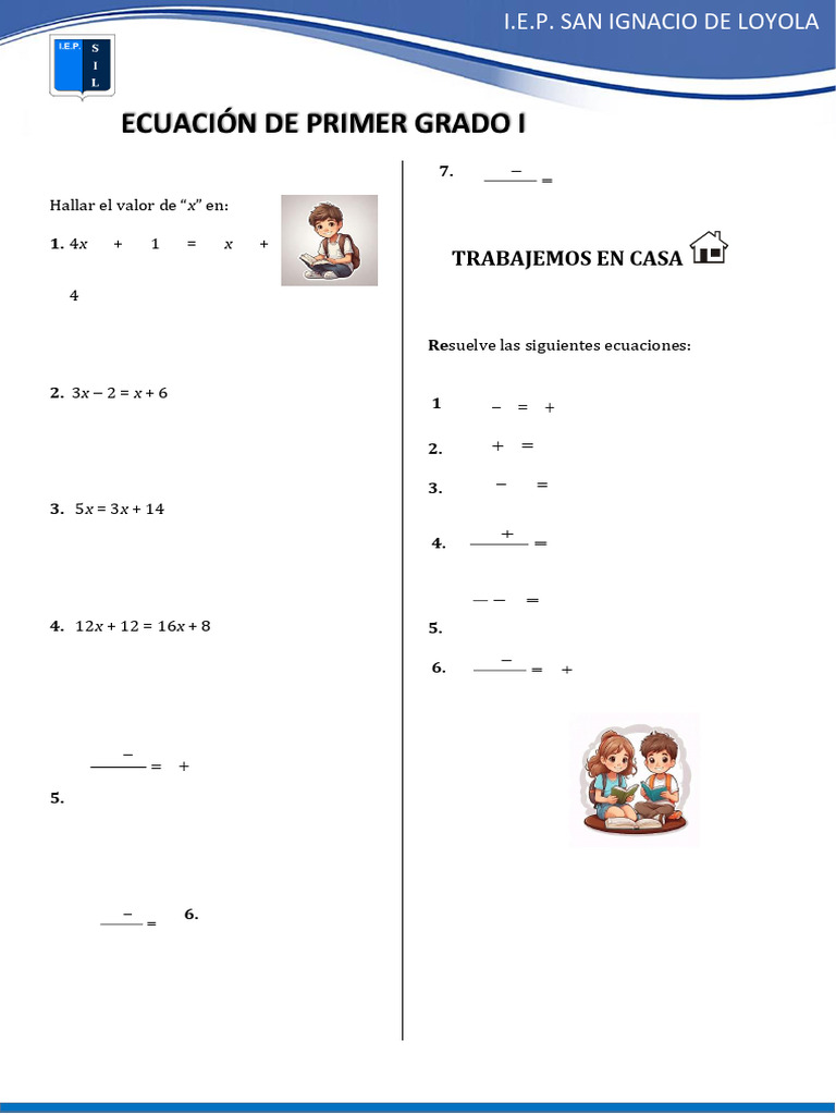 Ficha #2 Alg 6to Grado | PDF