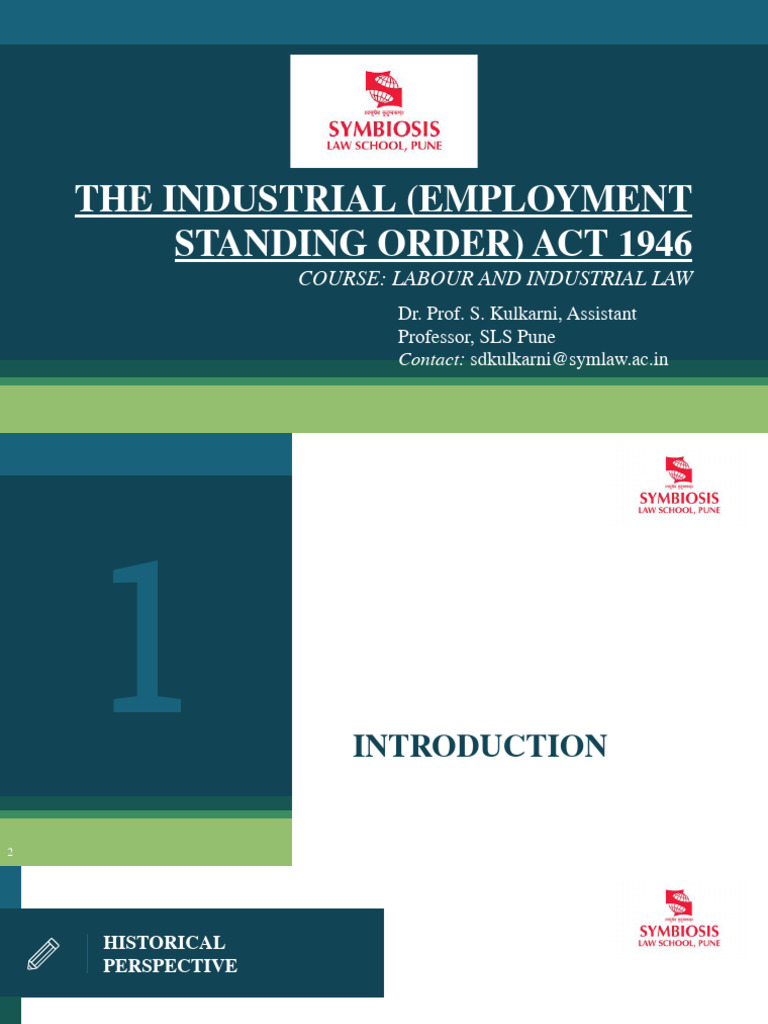 Employment Standing Order | PDF | Employment | Labour Law