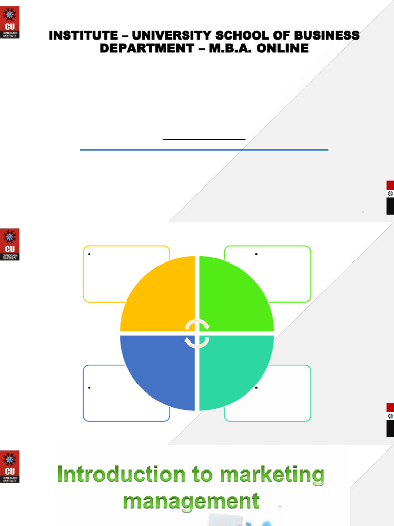 Marketing Management (Module 1) | PDF | Marketing | Market Segmentation
