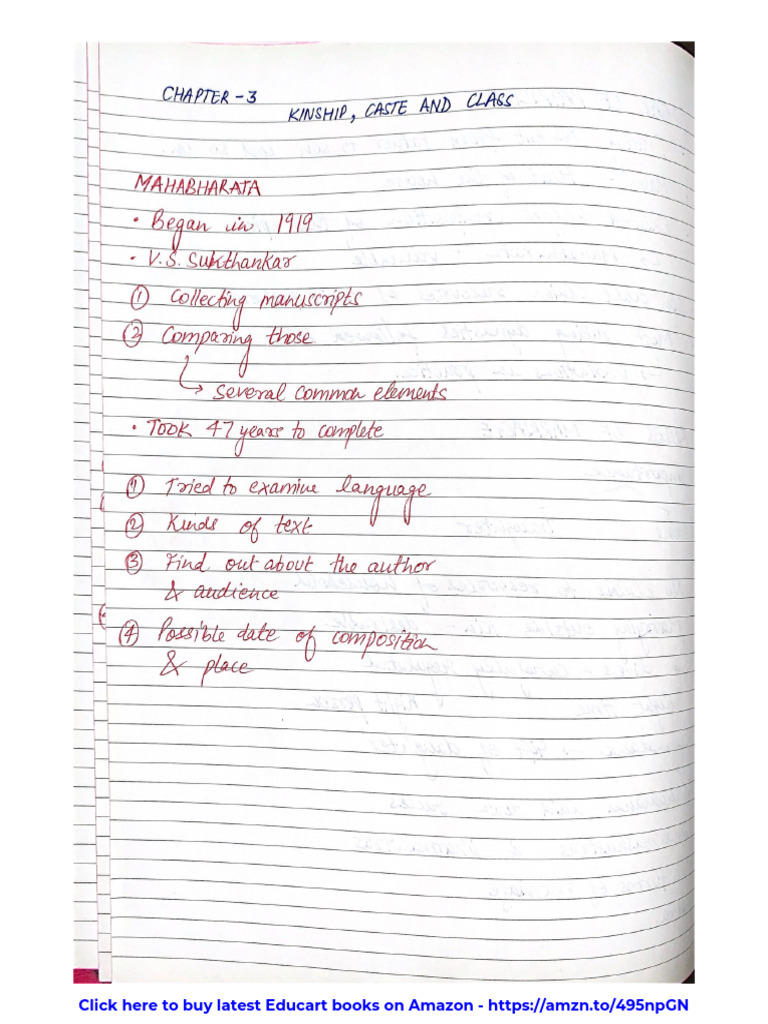 Ch3 History Handwritten Notes | PDF