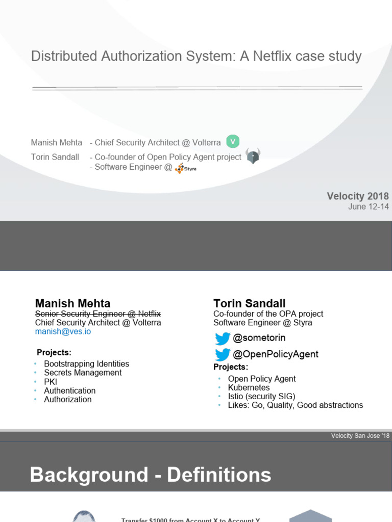 The Distributed Authorization System_ a Netflix Case Study Presentation | PDF | Computing ...