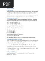 DQ Model Derivation for Induction Motors | PDF | Electric Motor ...