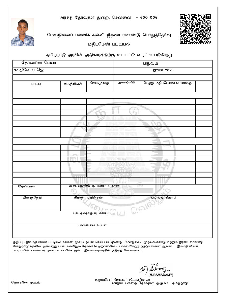 3130688-1-JUL Provisional Marksheet | PDF