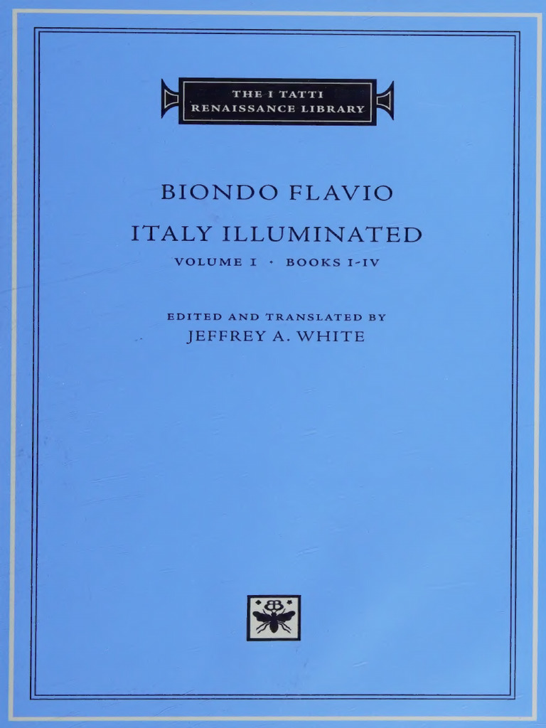 Arqueologia Flávio Biondo Italy Illuminated, Somente Há o Volume 1 em ...