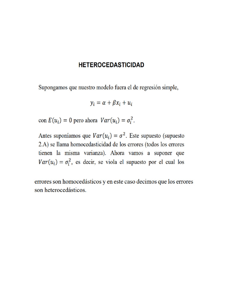 Heterocedasticidad 6 | PDF