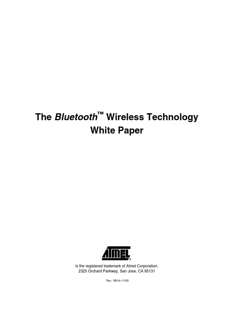 The Bluetooth Wireless Technology White Paper | PDF | Bluetooth | Computer Network
