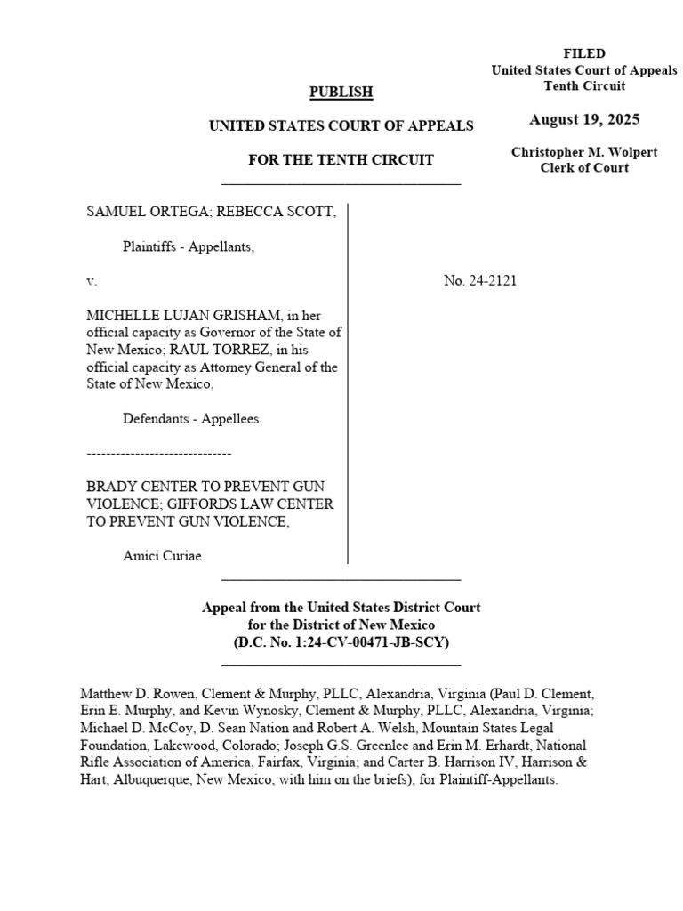 10th Circuit Court Panel Says New Mexico's Waiting Period Likely ...