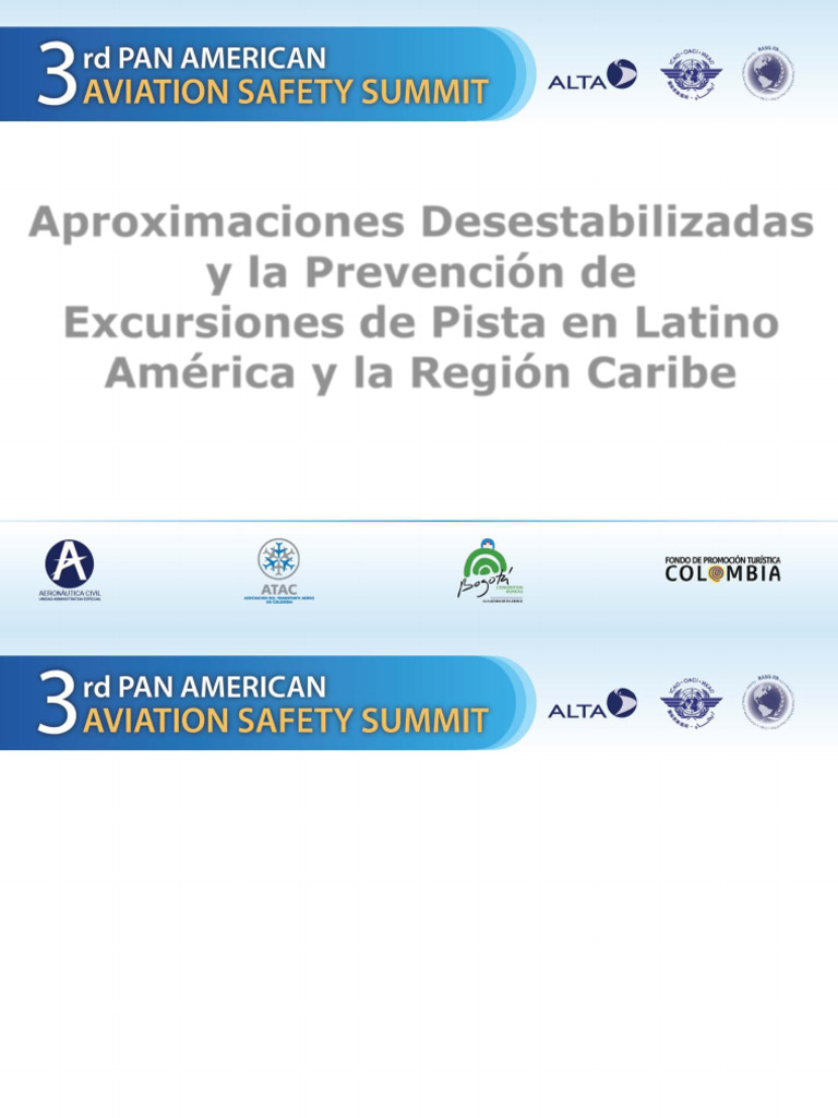 Aproximacion Desestabilizada y Runway Excursion | PDF | Control de ...