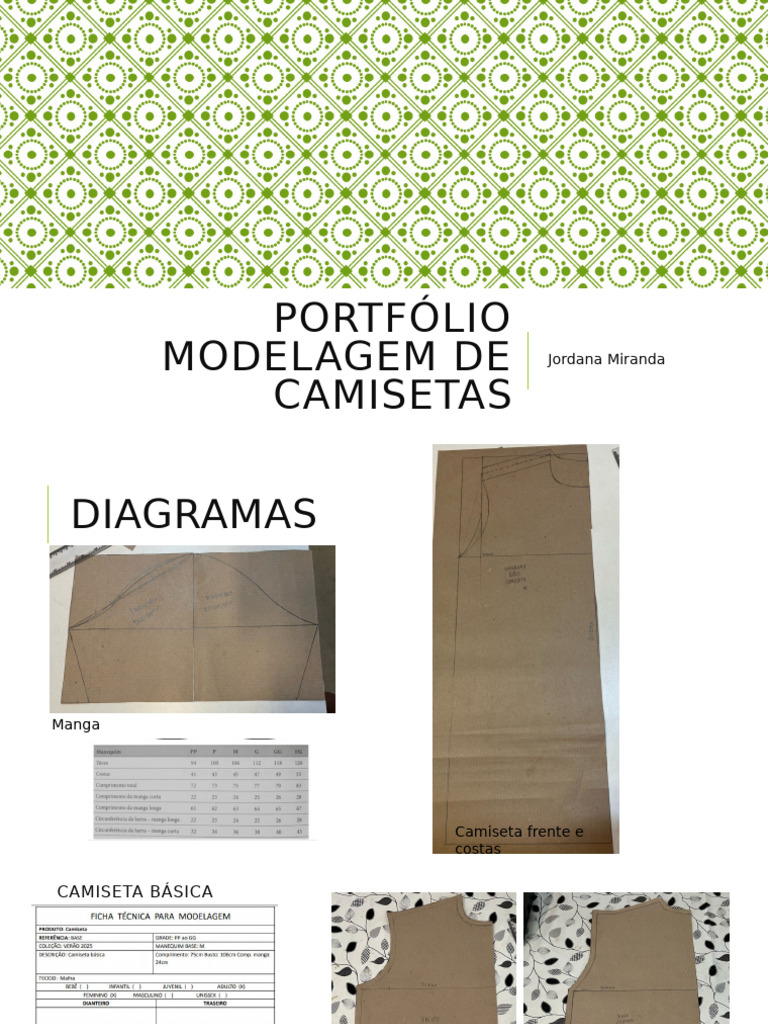 Portfólio modelagem de camisetas | PDF