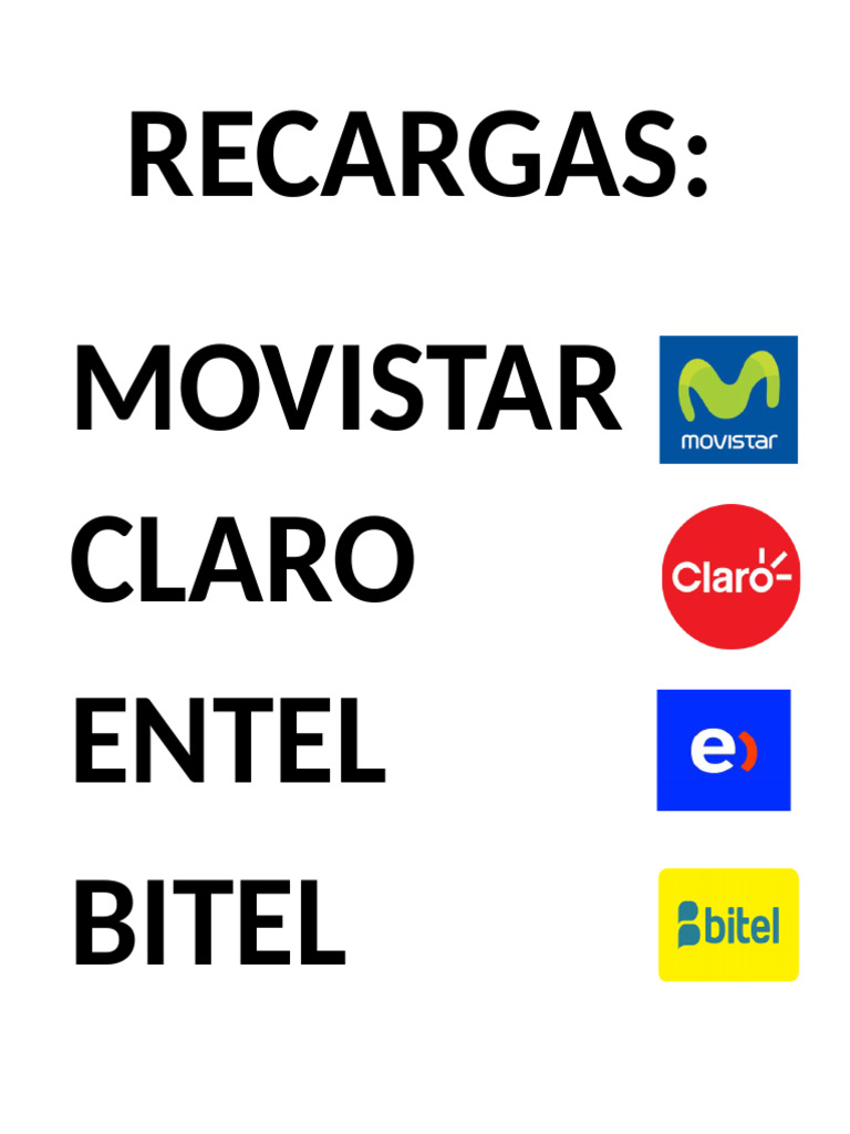 RECARGAS | PDF