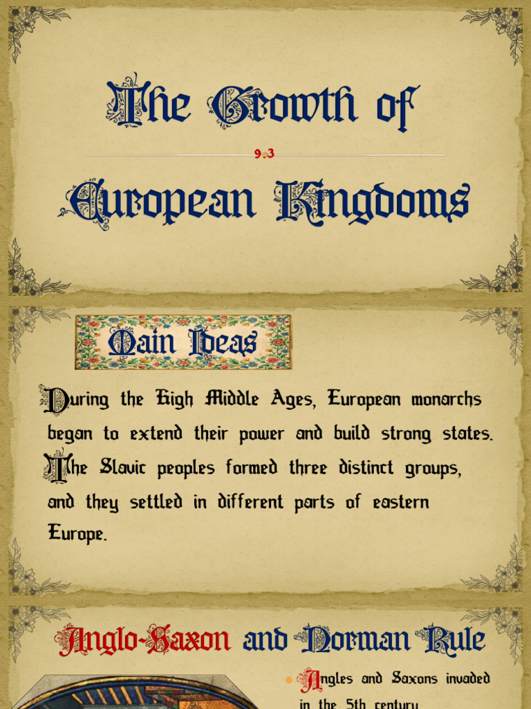 Growth of European Kingdoms in the Middle Ages | PDF | Wessex | Kingdom ...
