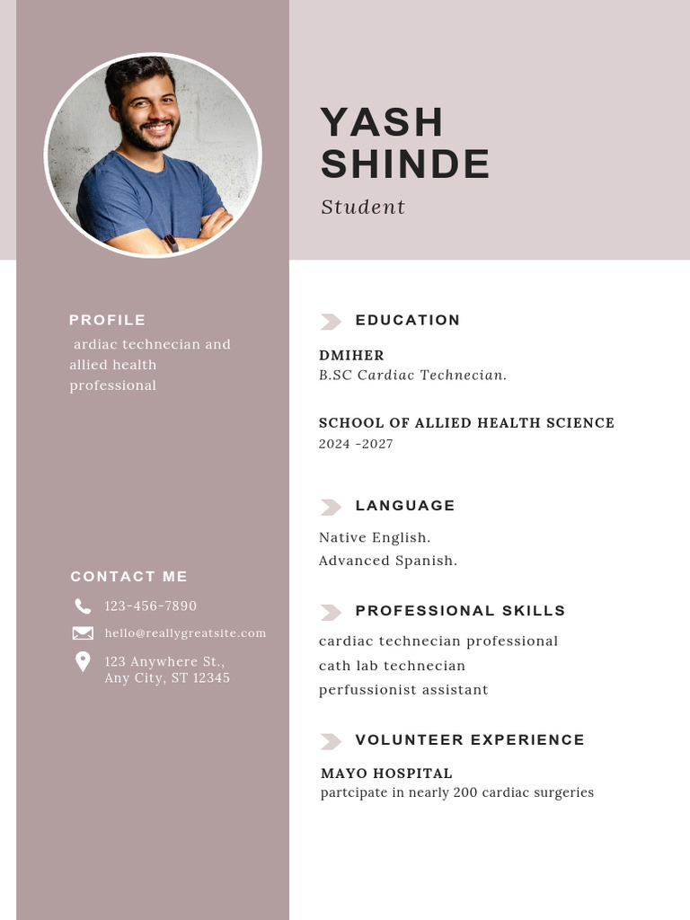 White Simple Student CV Resume | PDF