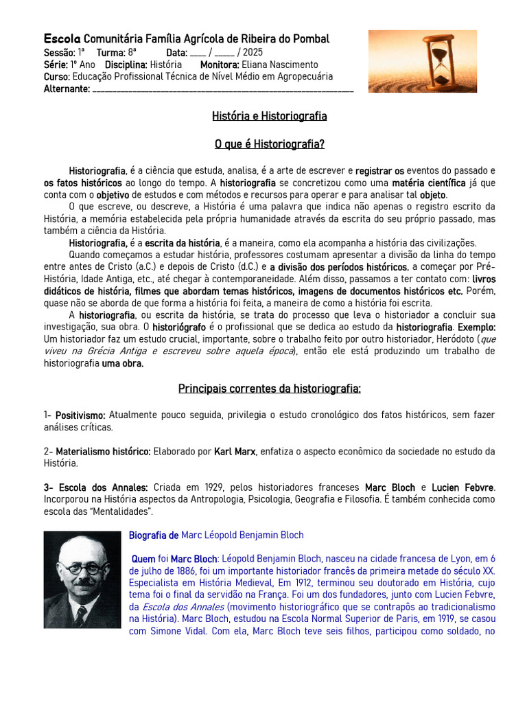 1-História e Historiografia | PDF | Historiografia | Historiador