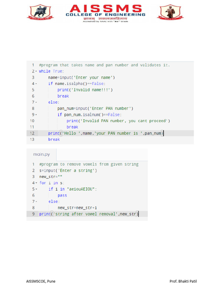 Programs On Strings | PDF