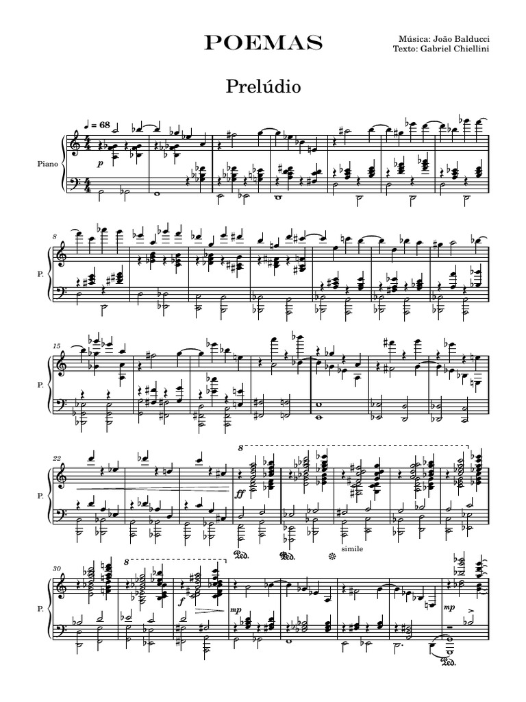 Poemas | PDF | Musical Compositions | Elements Of Music