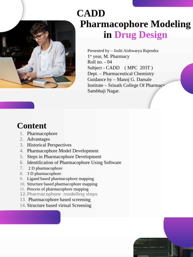 Pharmacophore Modeling in Drug Design | PDF | Chemistry | Applied And ...