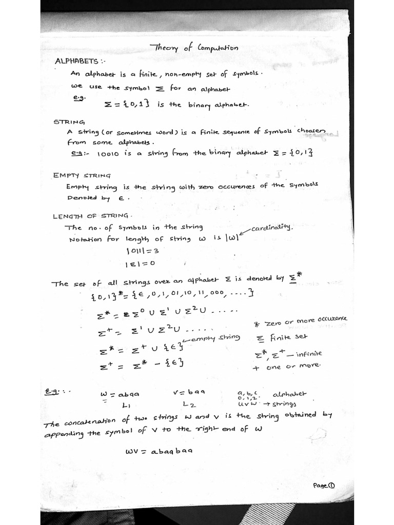 TOC Unit-1 & 2 Notes For Insem | PDF