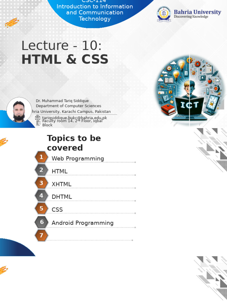 CSC 114 IICT Lecture10 HTML and CSS Fall2024 17122024 014619pm | PDF ...
