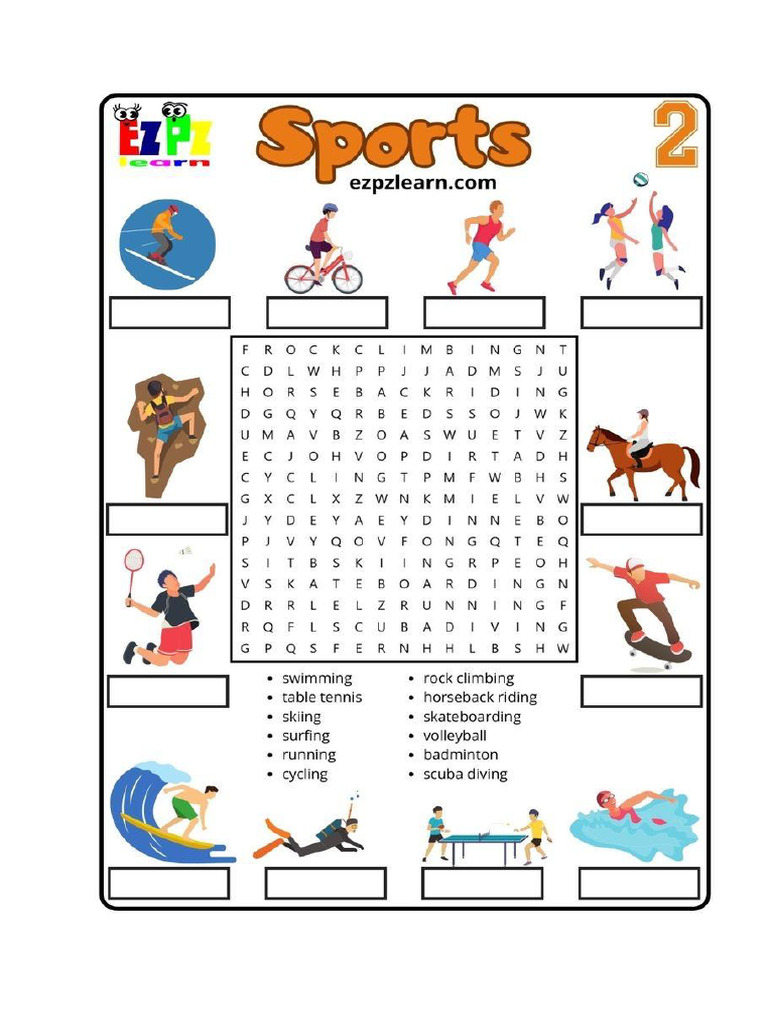 Sports Word Search | PDF