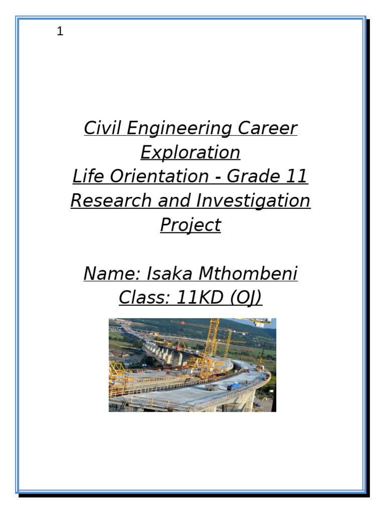 Final Civil Engineering Research Project | PDF | Civil Engineering ...