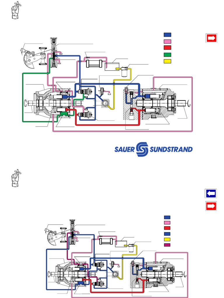Hydraulic Training Diagrams | PDF | Valve | Pump