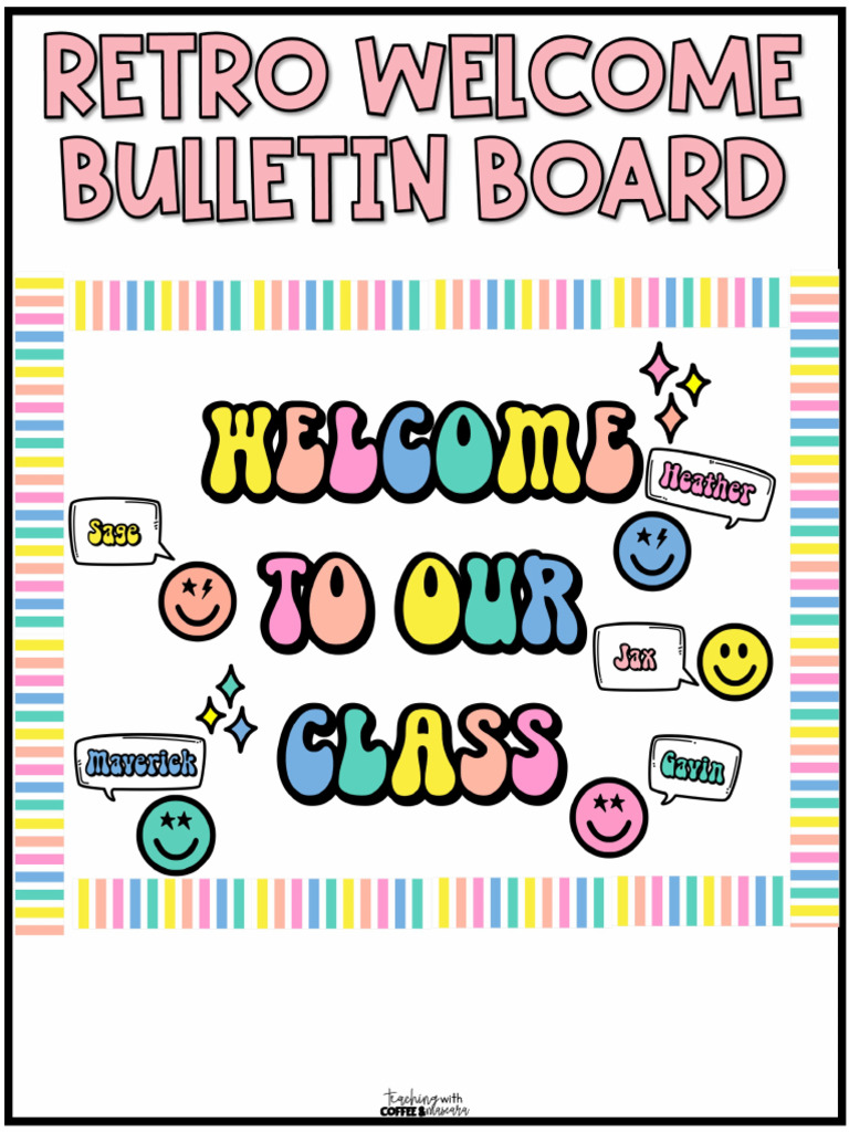 BRIGHT Welcome To Our Class Kit | PDF