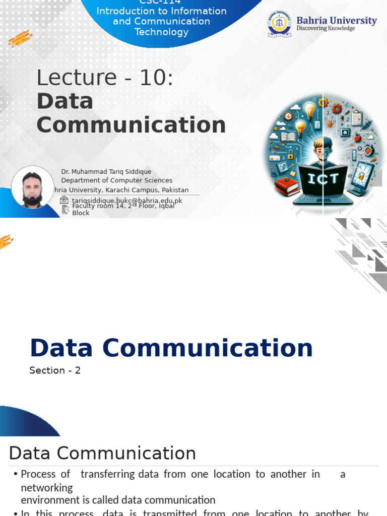 CSC 114 IICT Lecture13 Data Communication Fall2024 02012025 111803am ...
