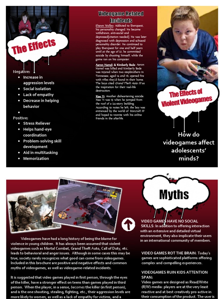 Final Brochure | PDF | Video Games | Adolescence