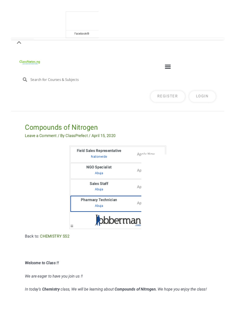 Nitrogen Compounds: Properties & Uses | PDF | Ammonia | Nitrogen