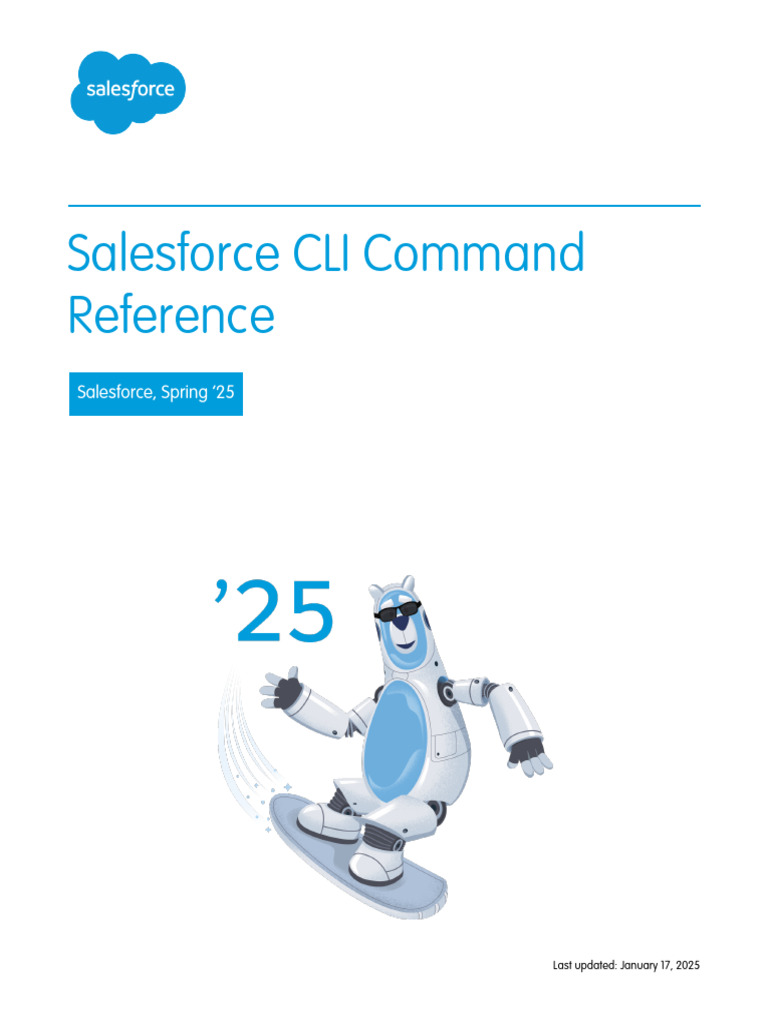 Sfdx Cli Reference | PDF | Command Line Interface | Computer File