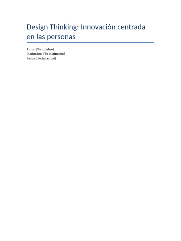 Monografia Design Thinking | PDF | El pensamiento de diseño | Cognición
